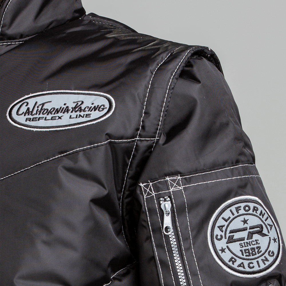 JAQUETA CALIFORNIA REFLETIVA PRETO - californiaracing